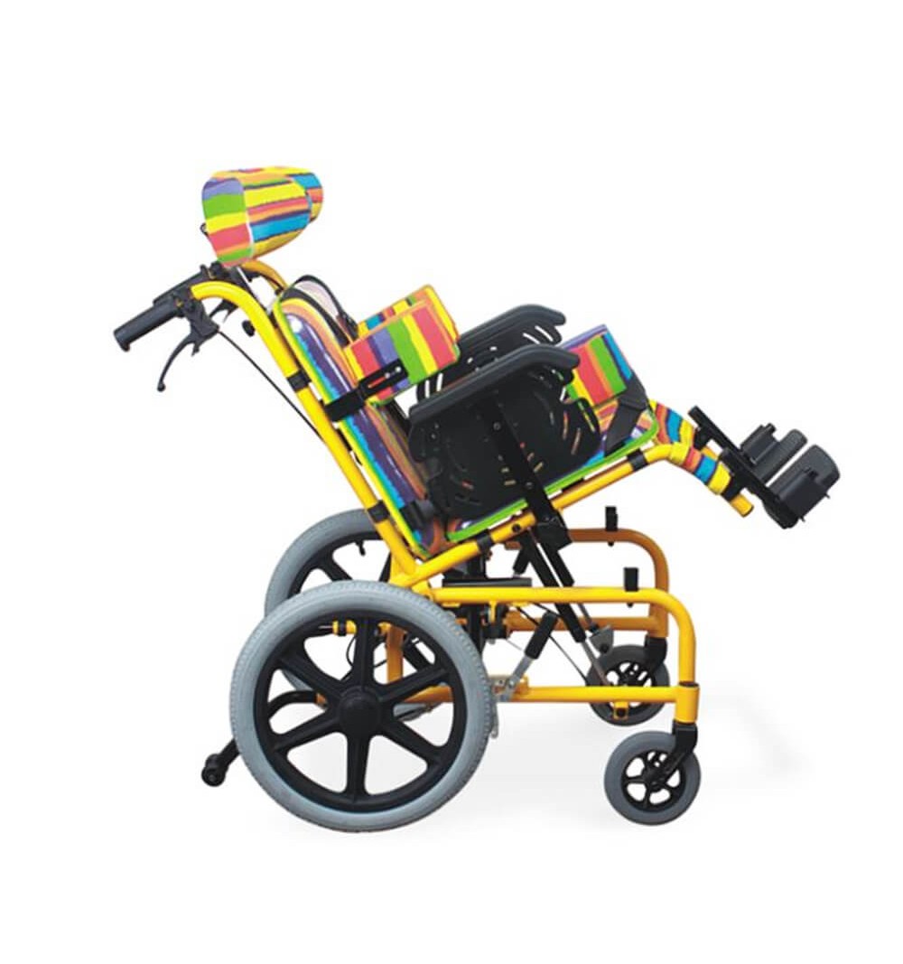 Carucior cu rotile multipozabil, transport pacienti copii - FS985LBGY