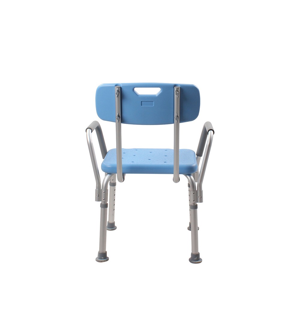 Scaun pentru baie cu spatar si manere, dreptunghiular - FS7985LA
