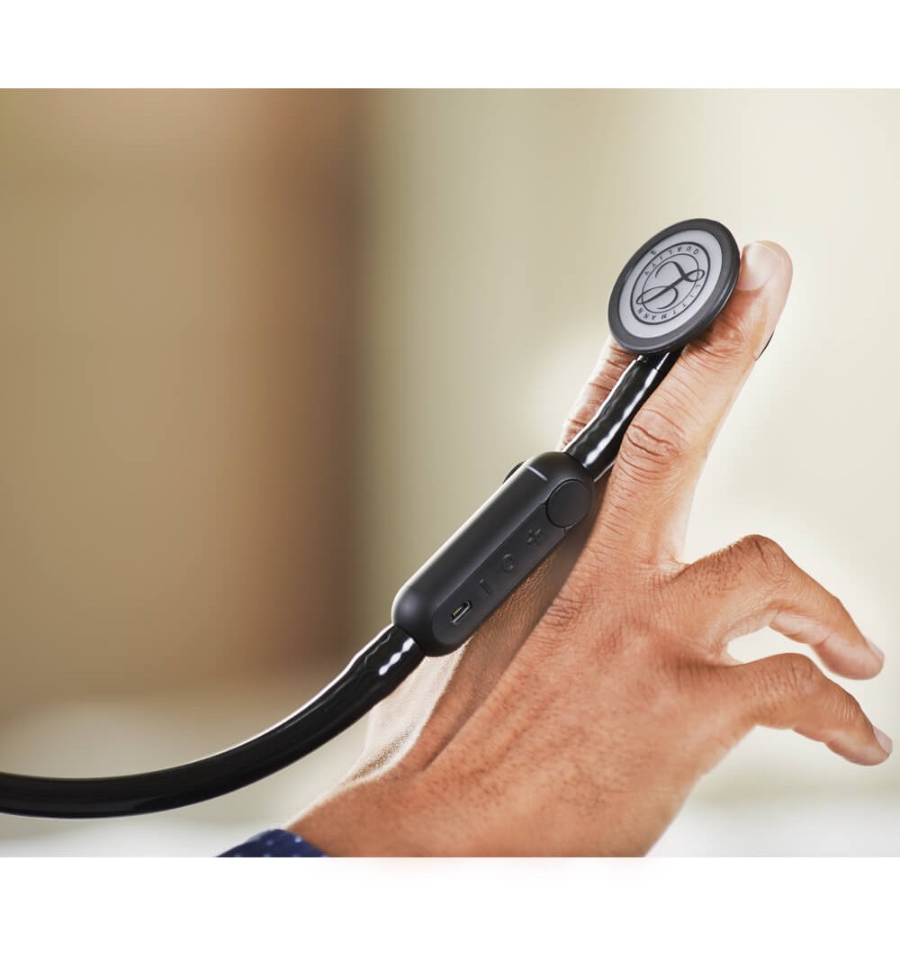 Stetoscop electronic 3M™ Littmann® CORE Digital 8480, Negru complet ...