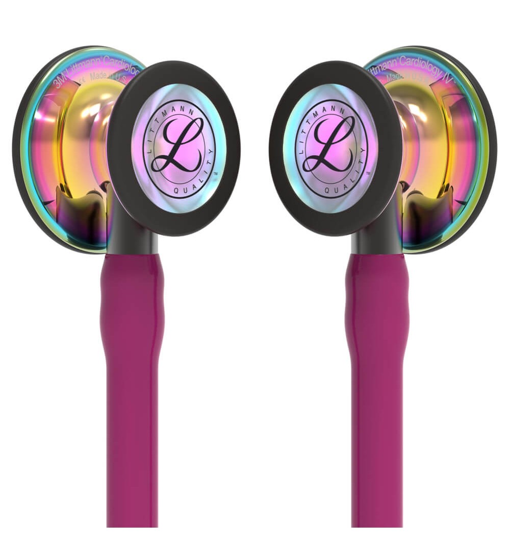 Stetoscop 3M™ Littmann® Cardiology IV, Roz inchis/fumuriu, capsula ...